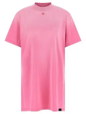 COURREGES Solarized T-shirt Dress - Pink