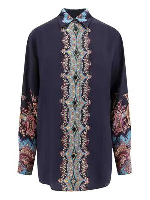 Etro Camicia Con Stampa Floreale - Multicolor