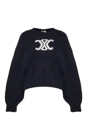 Celine Triomphe Cotton Sweater - Multicolor