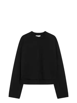 MONCLER X EDWARD ENNINFUL Asymmetric Hem Sweatshirt - Black