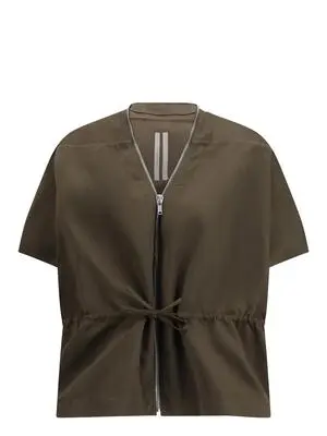 Rick Owens Satin Jacket - Brown