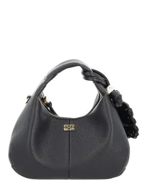 GANNI Borsa Hobo Small - Black