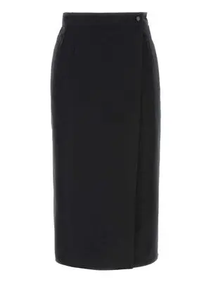 Bottega Veneta Gabardine Skirt - Black