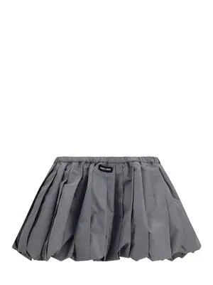 Miu Miu MIU MIU Balloon Mini Skirt Gray