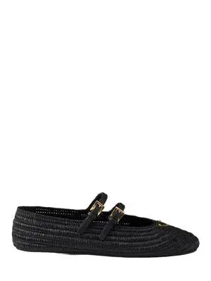 Prada Crochet Ballerinas - Black
