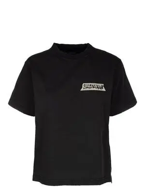 Balenciaga Cotton Graphic Tee - Multicolor
