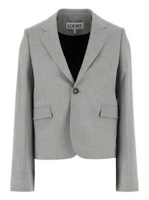 Loewe Grey Wool Blazer - Gray