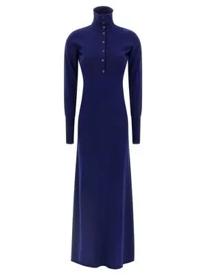 TOM FORD Long Cashmere Polo Dress - Blue