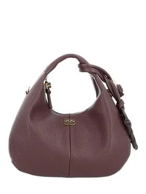 GANNI Borsa Hobo Small - Brown