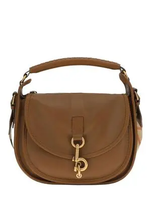 Burberry Small B Clip Crossbody Bag - Brown