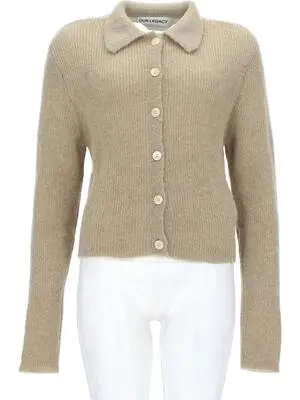 Our Legacy Fuzzy Alpaca Polo Sweater - Cream