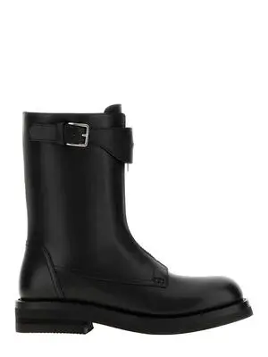 Alexander McQueen Leather Boots - Black