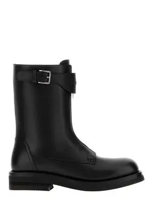 Alexander McQueen Leather Boots - Black