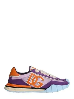 Dolce & Gabbana Logo Appliqué Sneakers - Multicolor