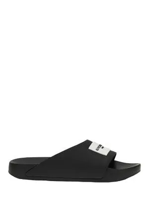 Givenchy Rubber Logo Slippers - Black