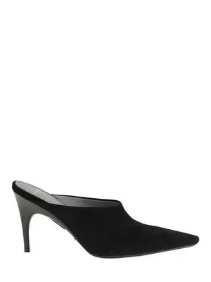 Balenciaga Duchesse Suede Mule - Black