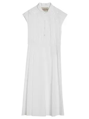 Valentino Garavani Cotton Poplin Midi Dress - White