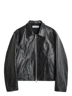Our Legacy Giacca Mini In Pelle - Black