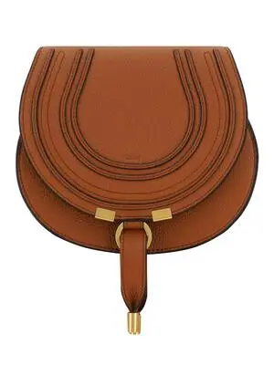 Chloé Small Marcie Leather Shoulder Bag - Brown