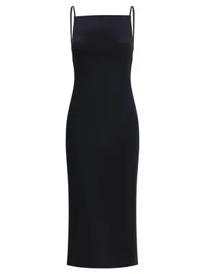 Givenchy Midi Dress With Draped Back - Black