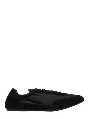 Prada Collapse Re-nylon And Suede Sneakers - Black