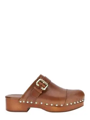 Chloé Jeannette Mules - Brown