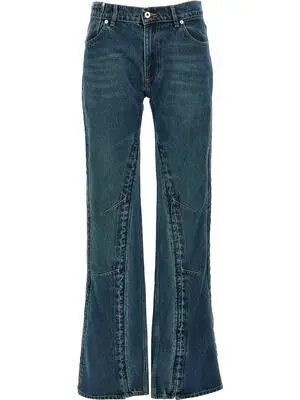 Y/project Y/Project Women 'Evergreen Hook And Eye' Jeans Blue