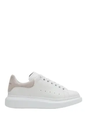 Alexander McQueen Oversized Leather Sneakers - White