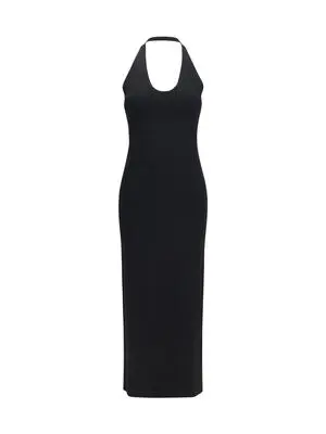 TOTEME Halter-neck Knit Dress - Black