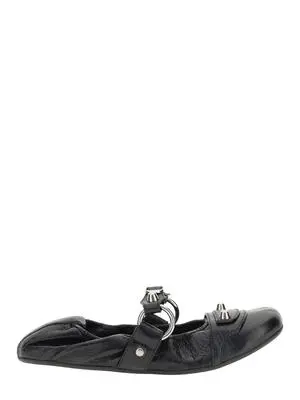 Balenciaga Arena Lambskin City Ballerinas - Black