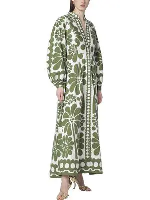 Farm Rio Printed Dress - Green