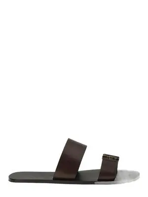Saint Laurent Babylone Sandals - Brown