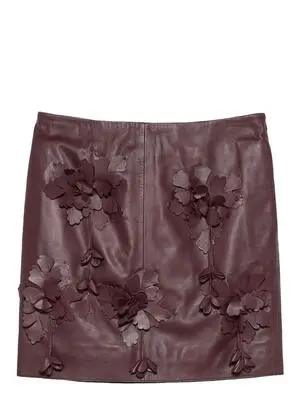 Alberta Ferretti Faux Leather Mini Skirt - Multicolor