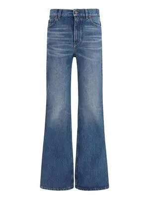 Chloé Chloé Women Jeans Flared In Organic Cotton Denim Blue