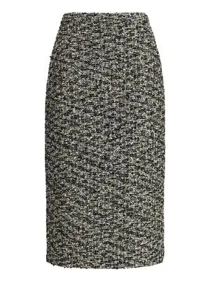 Gucci Laminated Bouclé Midi Skirt - Multicolor