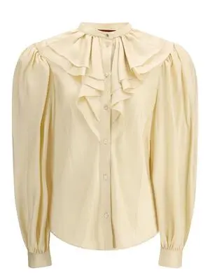 Gucci GUCCI Silk Twill Shirt Cream