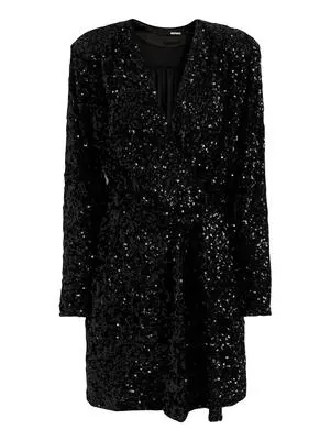 ROTATE BY BIRGER CHRISTENSEN Sequined Wrap Mini Dress - Multicolor