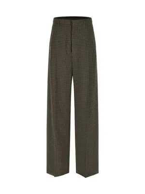 Balenciaga Large Tailored' Pants - Brown