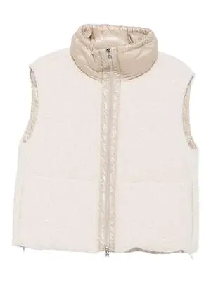 Herno Sequin Embellished Funnel Neck Vest - Multicolor