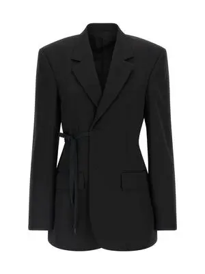 Balenciaga Wrap Tailored' Blazer - Black