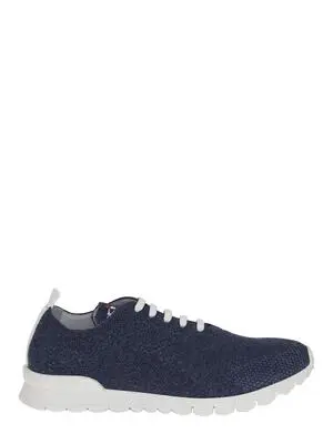 Kiton Fabric Sneakers - Blue