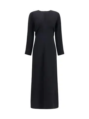 TOTEME Long-sleeve Low-waist Dress - Black