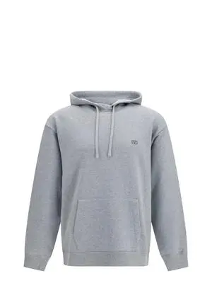 Valentino Garavani Vlogo Signature Hoodie - Gray