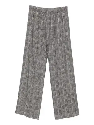ERMANO SCERVINO Checked Trousers - Multicolor