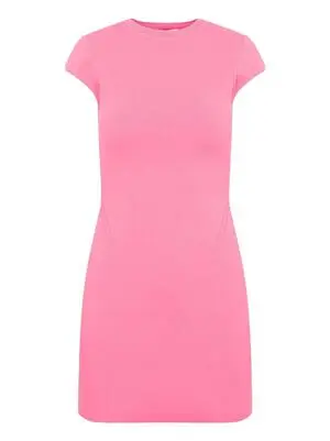 Victoria Beckham Cap Sleeve Fitted Mini Dress - Multicolor
