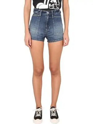 Kenzo Short In Denim - Blue