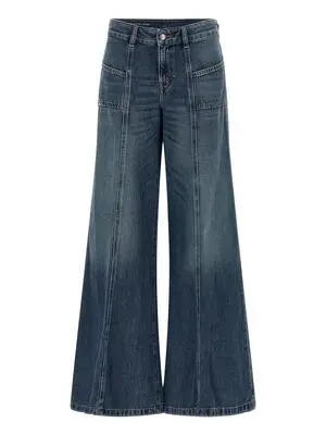 DIESEL® D-akii Stonewashed Cotton Denim Jeans - Blue