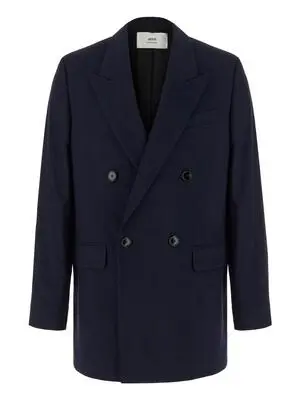 AMI Paris Double Breasted Tailored Blazer - Multicolor