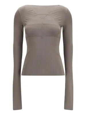 Rick Owens Temple Fitted Top - Gray