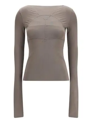 Rick Owens Temple Fitted Top - Gray